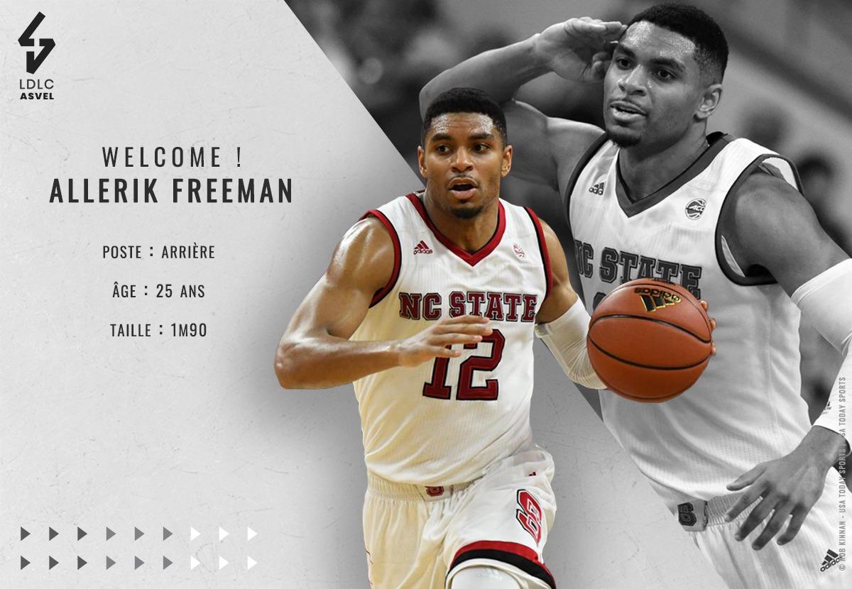 L'Asvel recrute Allerik Freeman, un shooteur américain de 25 ans ...