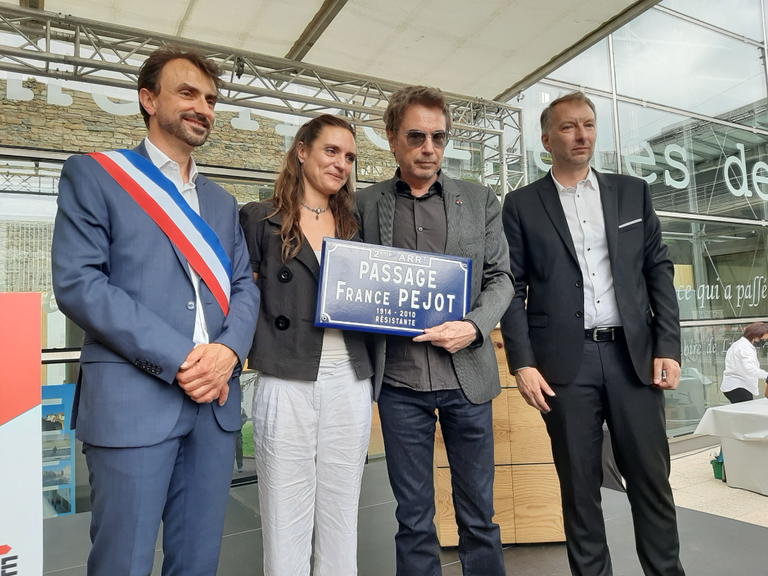 Lyon honore la résistante France Péjot, mère de Jean-Michel Jarre ...