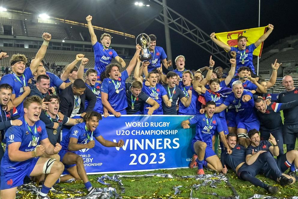 L'équipe de France U20 championne du monde, avec des joueurs de la ...