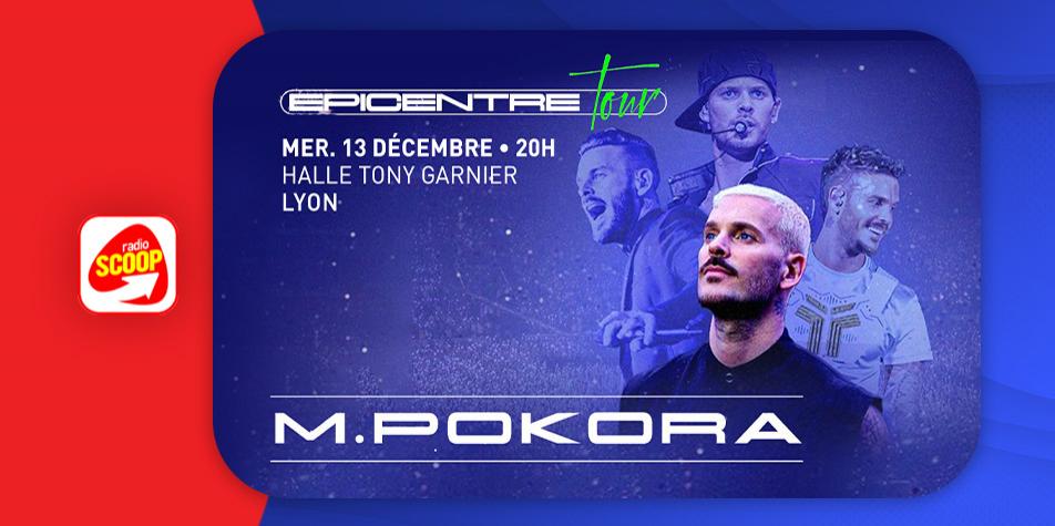 Gagnez vos places pour le concert de M. Pokora à la Halle Tony Garnier de Lyon - Radio SCOOP