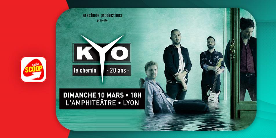 Gagnez vos places pour le concert de Kyo “Le Chemin -20 ans-” à l’Amphithéâtre 3000 à Lyon ...