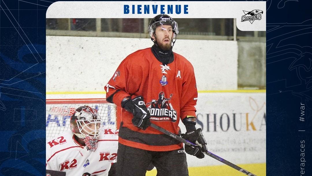 Hockey sur glace : le retour d’un ancien attaquant chez les Rapaces de ...