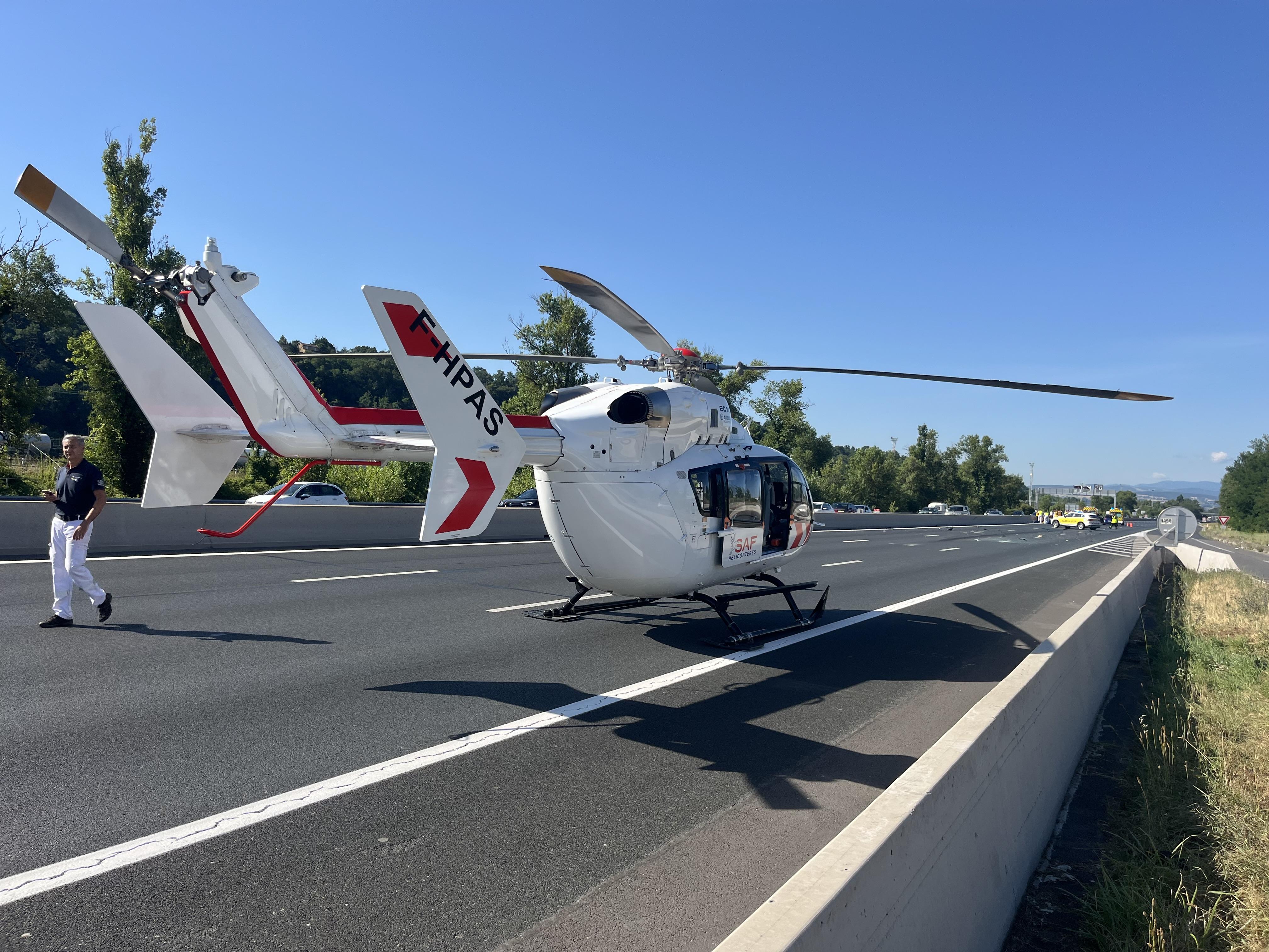 Samedi noir sur les routes : un blessé grave sur l'A7 - Radio SCOOP